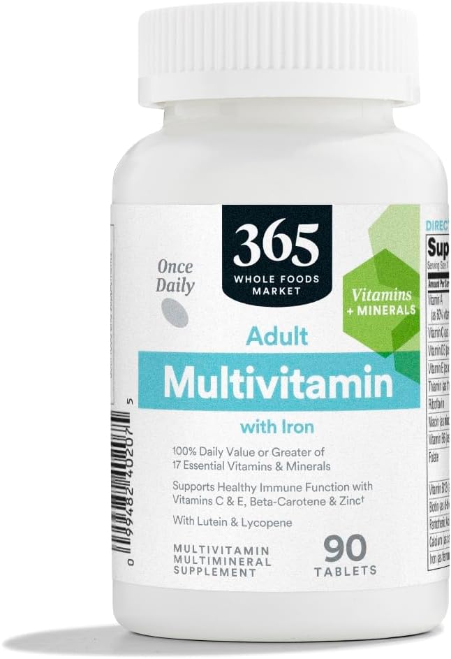 Multivitamínico – 90 tabletas – 17 vitaminas y minerales + hierro ...